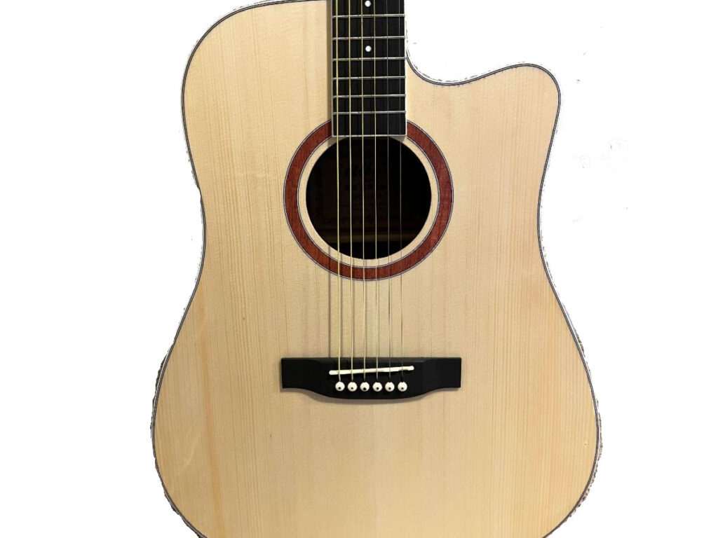 Alba Dreadnought Cutaway Acoustic Electric Guitar (w/ built in ...